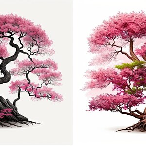 High-quality Japanese Pink Tree Logo: Elegant, Minimalist Design for ...
