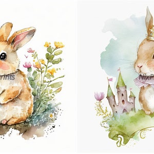 Bunny Fairy Tale Clipart - Enchanting and Whimsical Themes for Magical ...