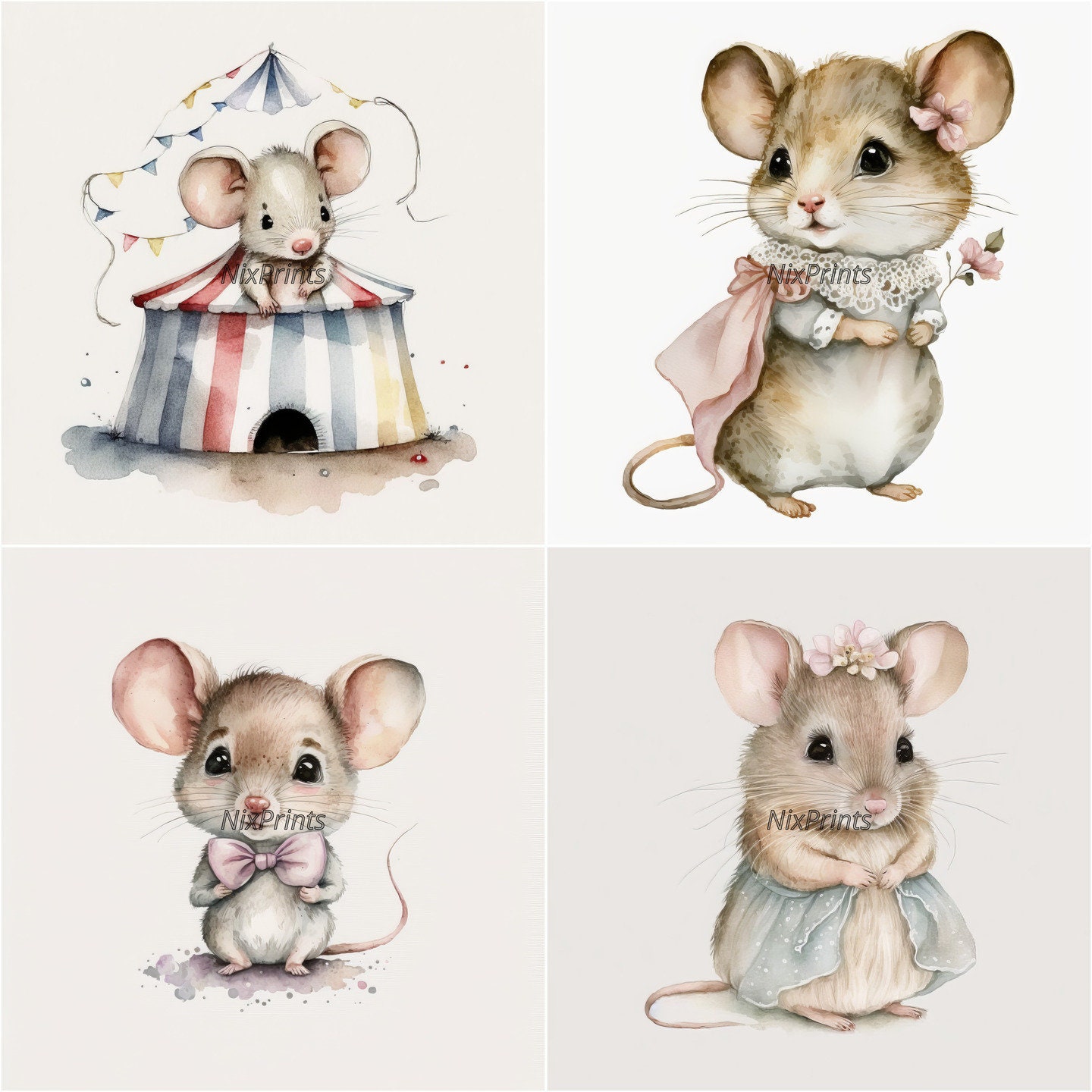 Mouse Circus Clipart Classic Hollywood Glamour Literaturer - Etsy Canada