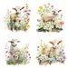 Baby Sheep Lamb Clipart Spring Flowers and Gardening Theme Digital ...