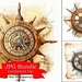 Vintage Ship Helm Clipart, Treasure Map Clipart, Design for Jordan ...