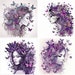 Girl Clipart With Butterflies, Digital Purple Butterflies Woman Clipart ...