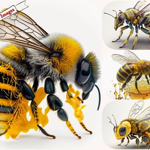 Create Buzz With Our Bee-themed Clipart Cliparts on Etsy - Perfect for ...