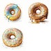 Donut Clipart: Watercolor Doughnut Clipart With Sweet Icing, Non ...