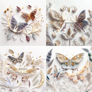 Butterfly Clipart, High Quality Jpgs 300 Dpi, Digital Image Downloads ...