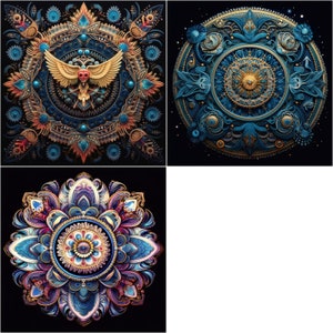 Super Detailed Mandala Clipart, Folk Art-inspired Clipart, Picture for ...