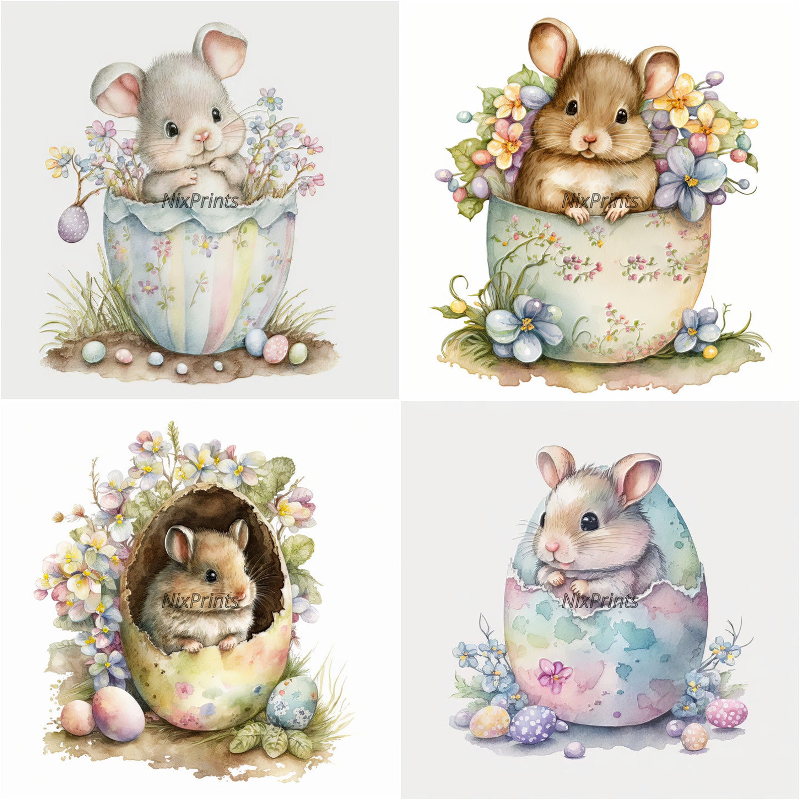 Mouse Earth Day & Environmental Clipart Earth Day Easter - Etsy