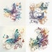 Magical and Whimsical Spring Butterfly Clipart for Commercial Use ...