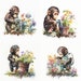 Chimpanzee Clipart - Set of 10 Digital Images - High Quality Jpgs for ...