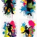 Splash Boy Art, Color Full Boy Clipart, Bright Intense Colors, Light ...