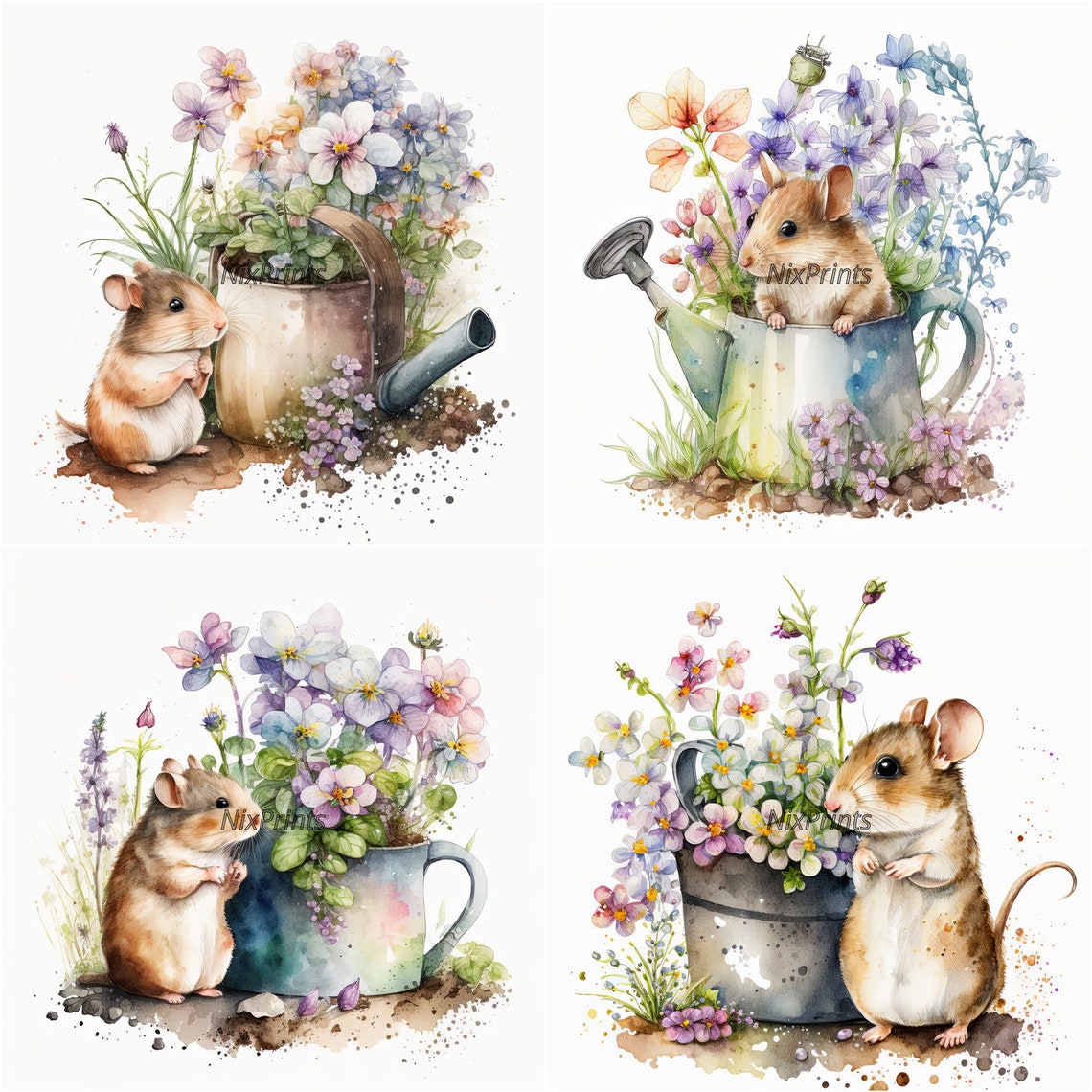 Baby Rat Pup Clipart Bundle High Quality Jpgs Commercial Use - Etsy