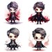 Cute Chibi Boy Vampire Clipart, Halloween Designs,watercolor Style ...