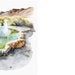 Serene Watercolor Hot Springs Cliparttranquil Landscape - Etsy