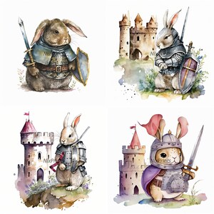 Bunny Medieval & Knight Castle Clipart - Historical and Chivalrous ...
