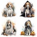 Cute Beagle Dog, Spooky Halloween Costume, Ghost and Witch Themes ...