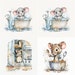 Mouse Baking Clipart Mouse Bathroom Chef Kitchen (Instant Download) - Etsy