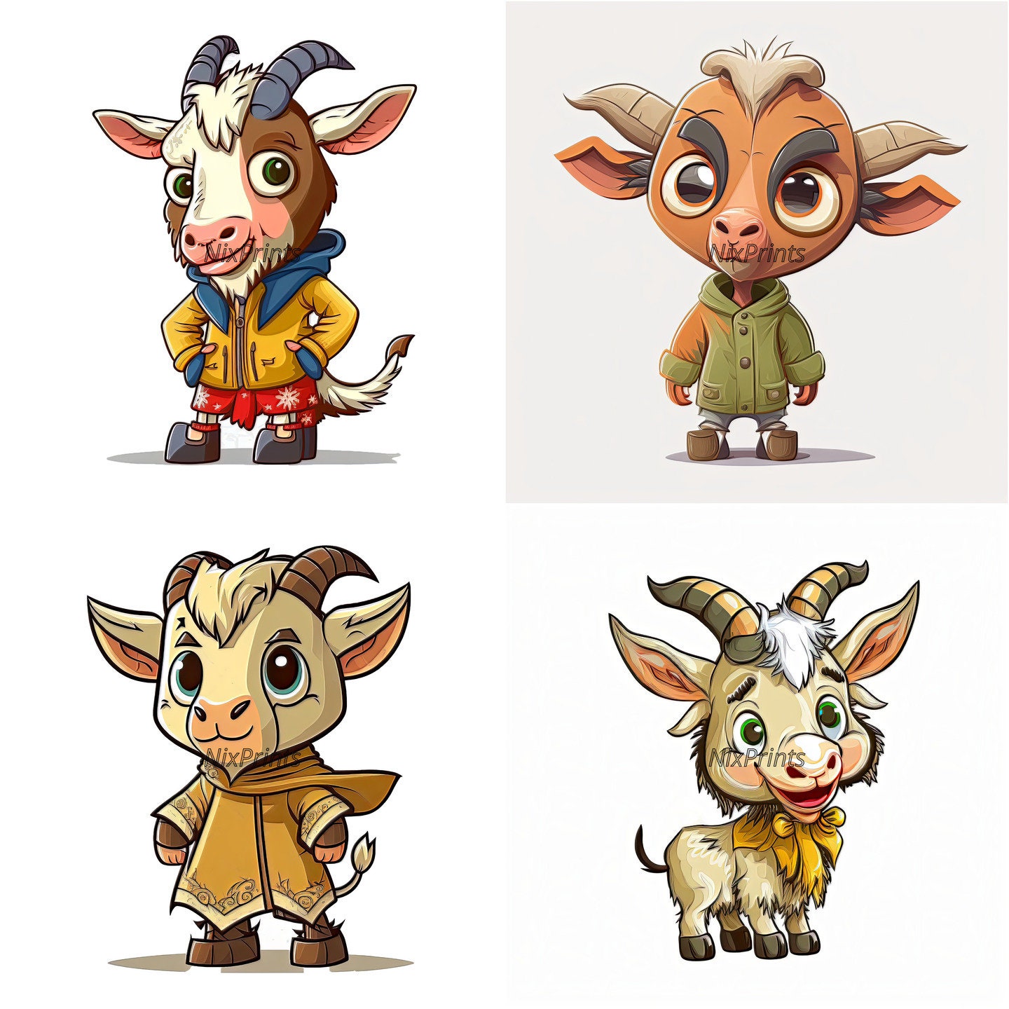 Baby Goat Clipart for Your Crafting and Design Needs Digital - Etsy