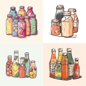 Cold Drink Clipart Clipart Color Palette Soft Colors - Etsy Canada