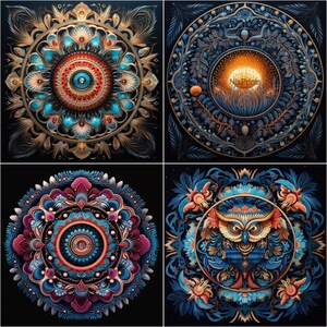 Super Detailed Mandala Clipart, Folk Art-inspired Clipart, Picture for ...