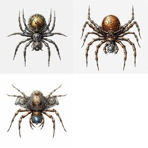 Gothic Vintage Steampunk Spider Clipart, Craft for Hobby Horse, Wall ...