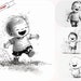 Digital Watercolor Clipart of Happy Little Cartoon Kid for Crafting and ...