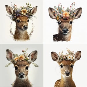 Clipart Bundle Cute Deer, Watercolor , Clip Art Images Bundle, JPG ...