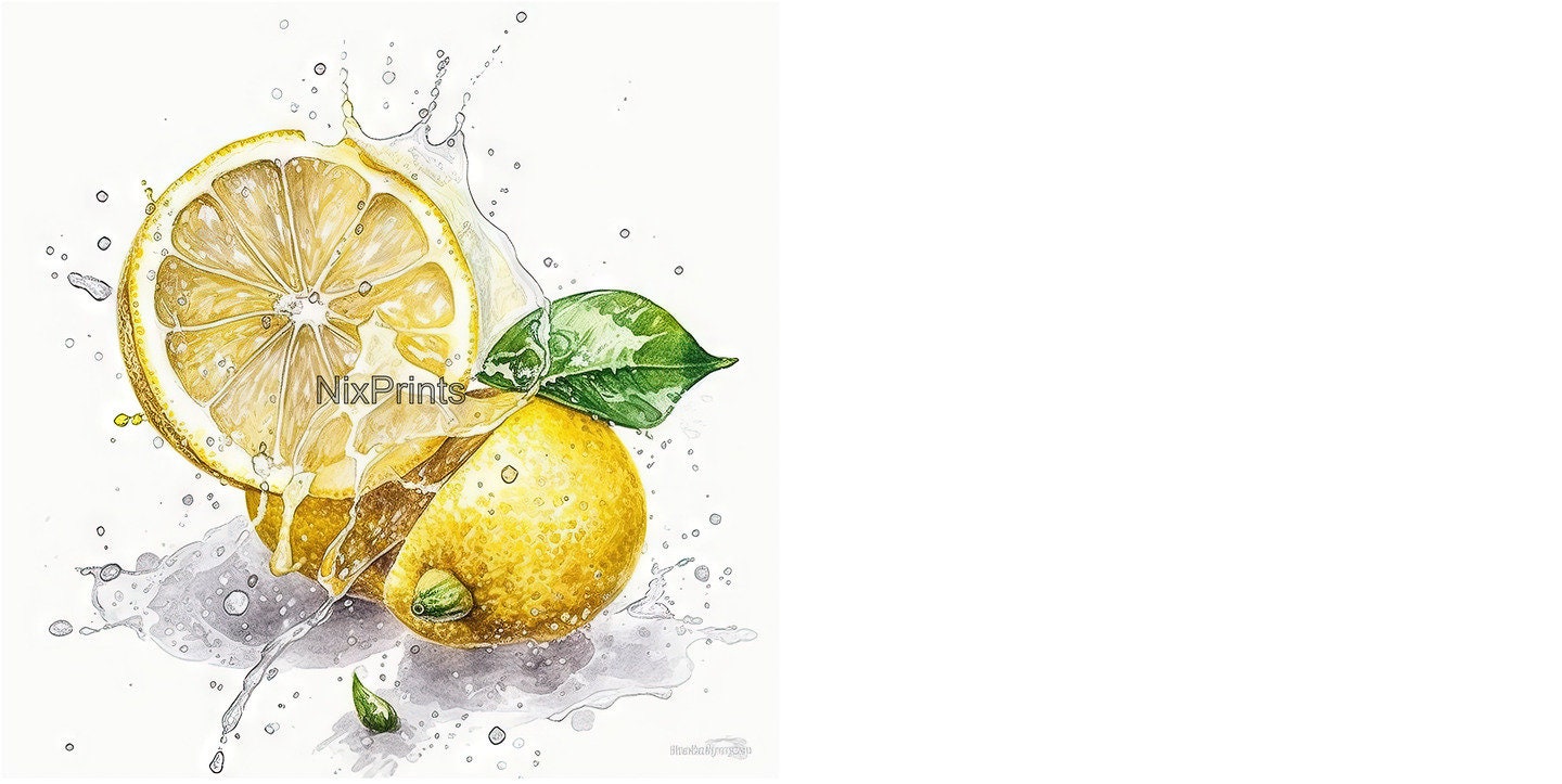 Lemon Clipart Spring Lemon Clipart Yellow Lemons Realistic - Etsy