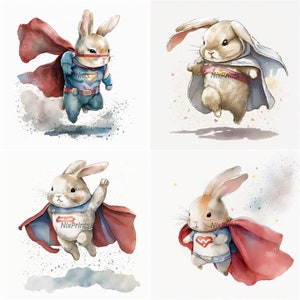 Bunny Superhero & Villain Clipart, Exciting and Dynamic Themes for ...