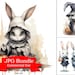 Rabbit Clipart Spooky Halloween Clipart Ghost Clipart - Etsy