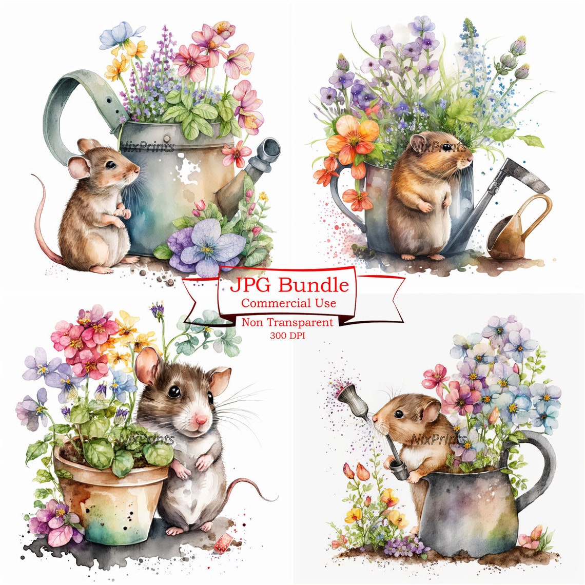 Baby Rat Pup Clipart Bundle High Quality Jpgs Commercial Use - Etsy