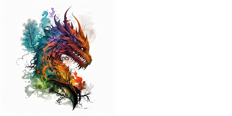 Fantasy Dragon Clipart Designs Bundle Jpg for Sublimation - Etsy