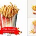 French Fries Clipart: Tasty Watercolor Fast Food Clipart With Non ...