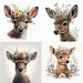 Clipart Bundle Cute Deer, Watercolor , Clip Art Images Bundle, JPG ...