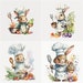 Bunny Baking, Chef & Kitchen Clipart Delightful and Whimsical Designs ...