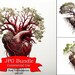 Tall Tree Clipart Human Heart Roots Clipart Wall Art for - Etsy