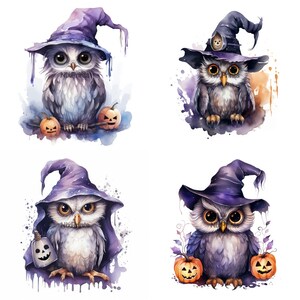 Owl Clipart, Halloween Clipart, Spooky Halloween Costume, Ghost, Witch ...