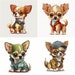High-quality Chihuahua Puppy Clipart ,digital Downloads for Commercial ...