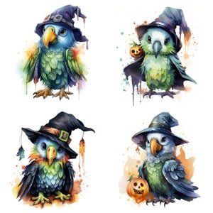 Parrot Clipart, Halloween Clipart, Spooky Halloween Costume, Ghost ...