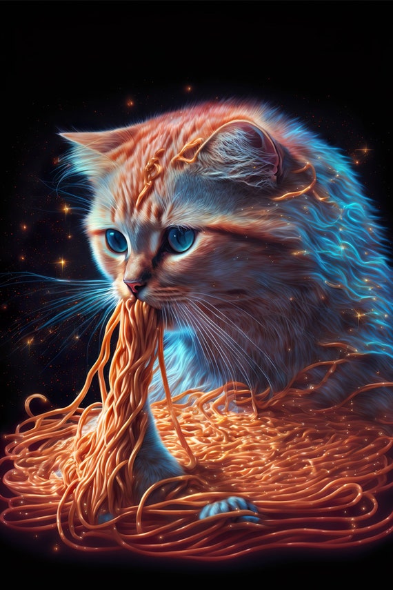 Spaghetti Cat Wallpaper