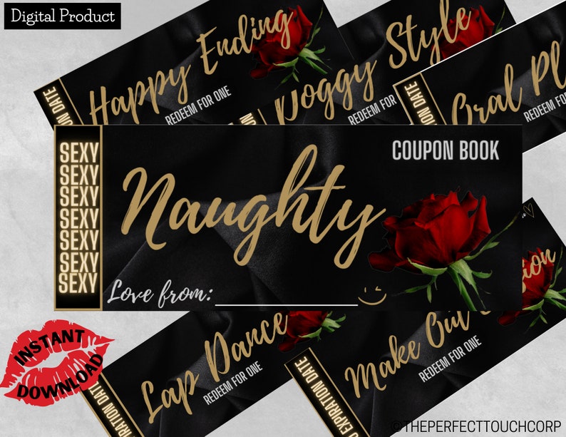 Naughty Sexy Coupon Book For Him Kinky Sex Coupons Naughty Etsy
