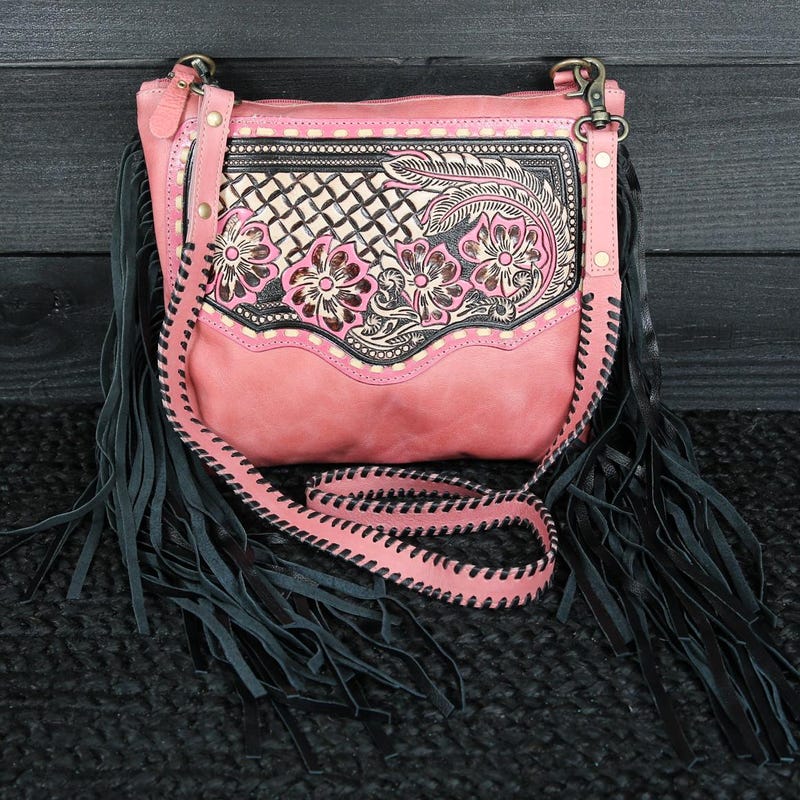 Leather Fringe Purse - Etsy