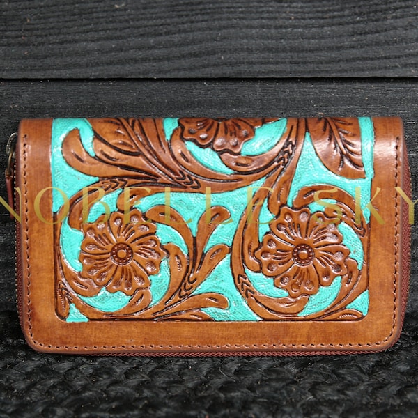 Hand Tooled Wallet - Etsy