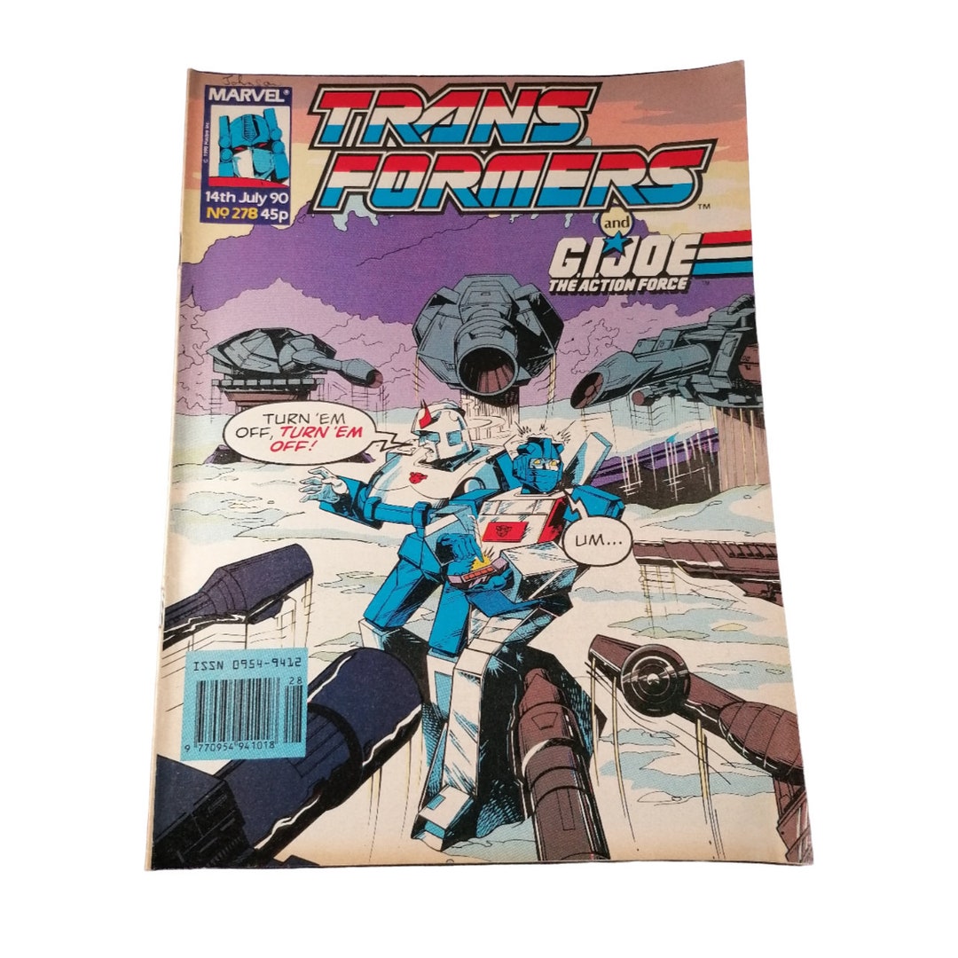 Transformers UK 278 Marvel UK 14th July 1990 Comic G1 British GI Joe - Etsy