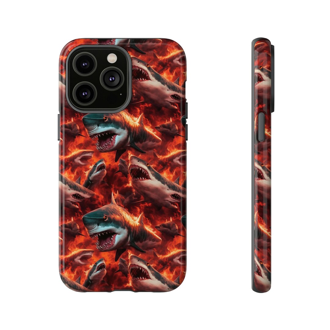 Scary Sharks and Explosions | Tough Cases Phone Case - Etsy