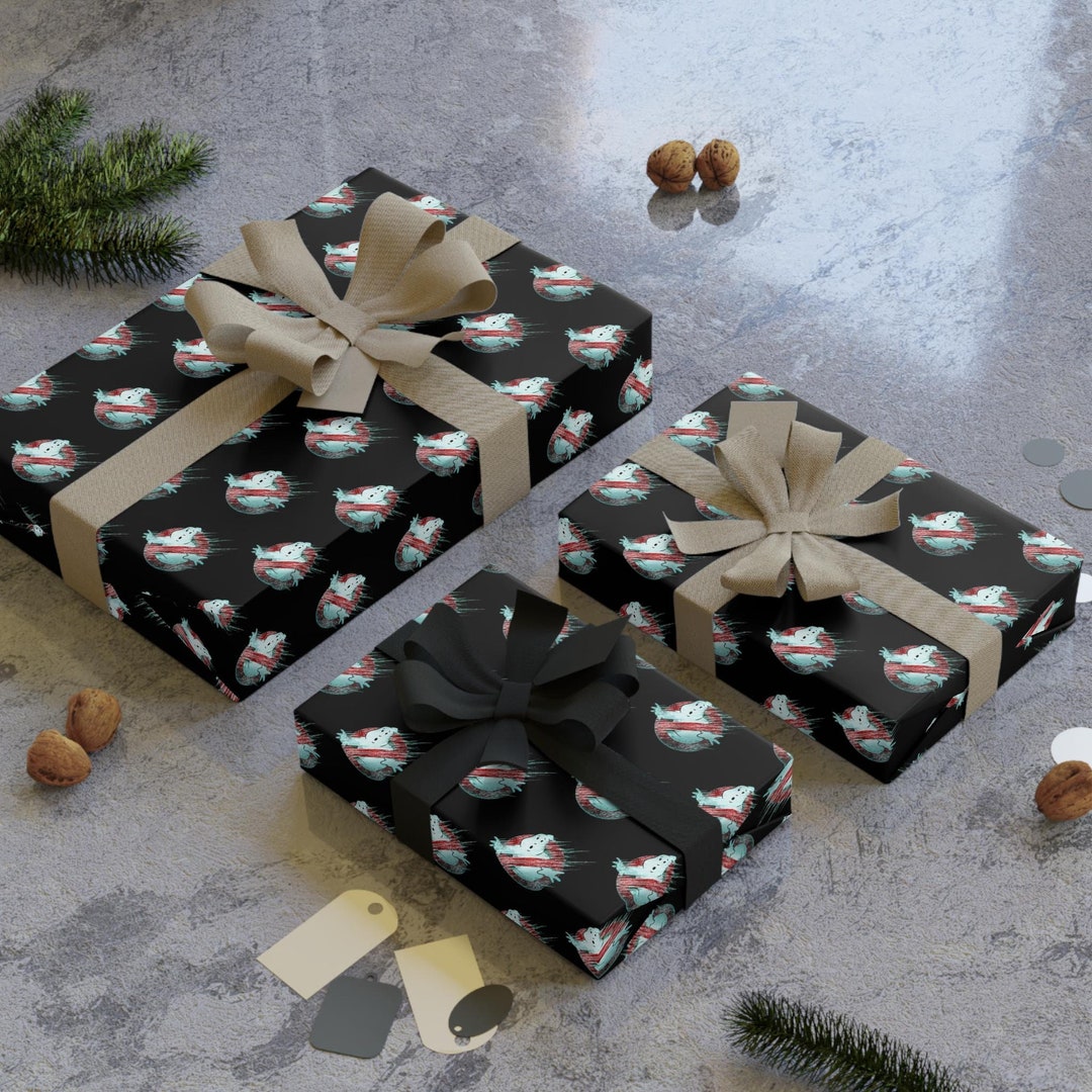 Ghostbusters Frozen Empire Wrapping Paper Birthday Christmas ...