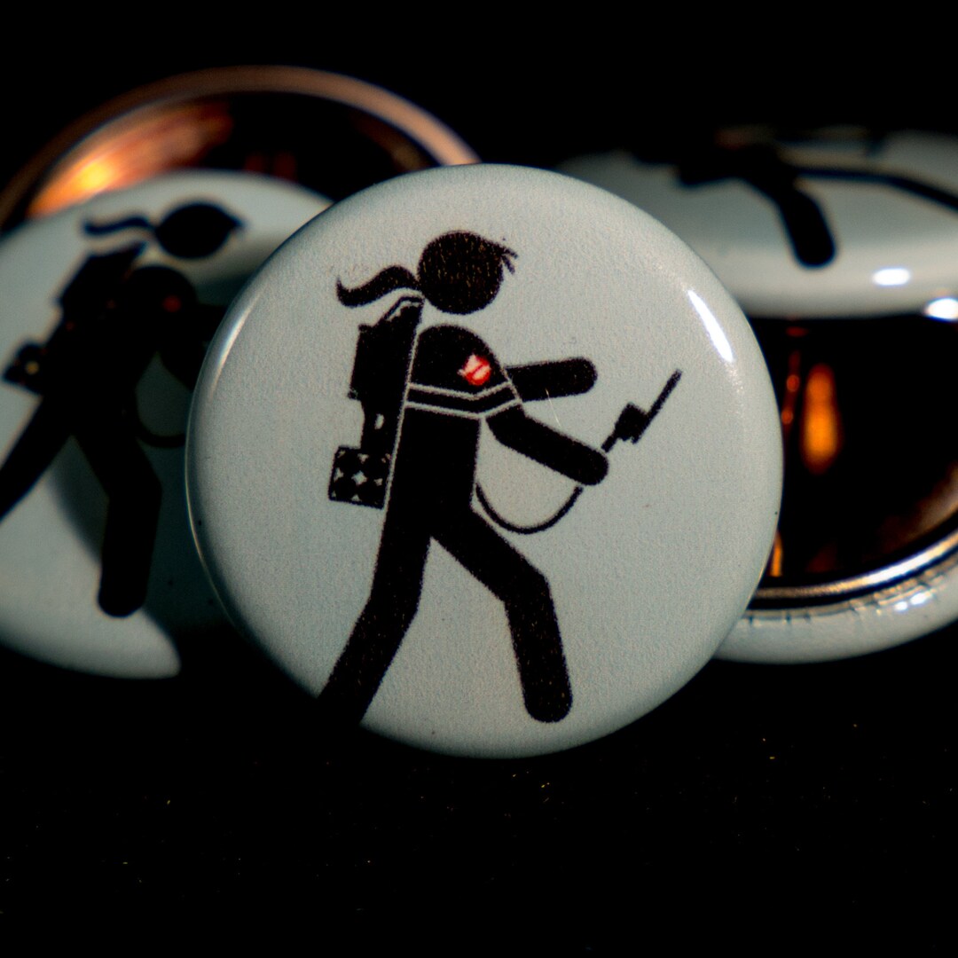 Ghostbusters | Lady Ghostbuster | 1" Pinback Button - Etsy
