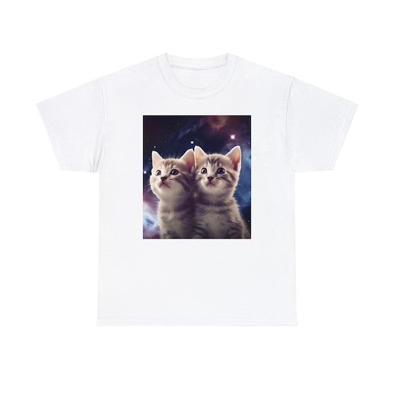 Maglietta Gatto Spaziale Uomo