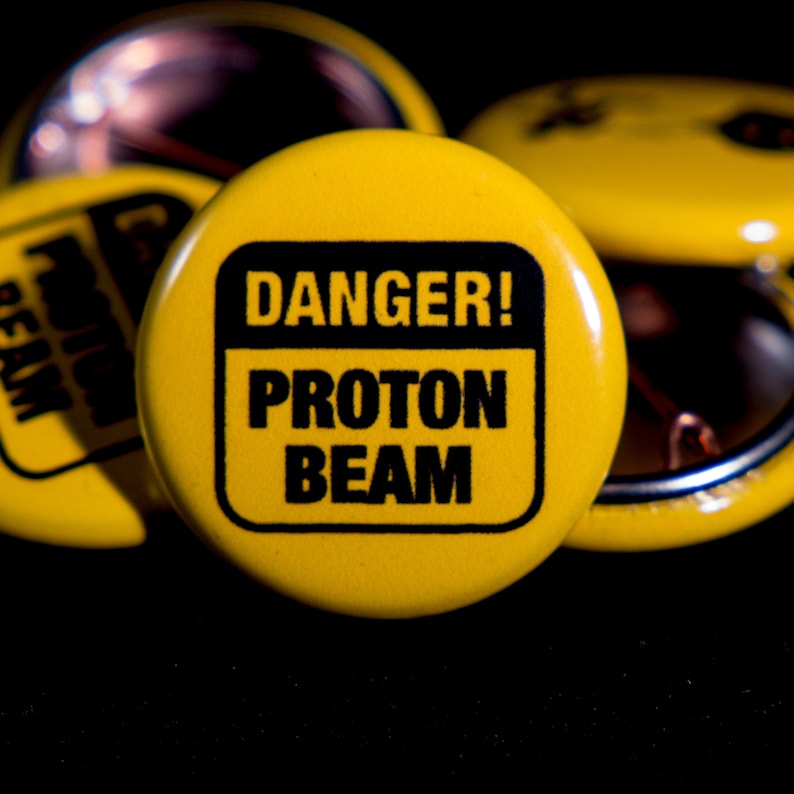 Danger Proton Beam Ghostbusters Button, 1-inch Pinback Accessory - Etsy