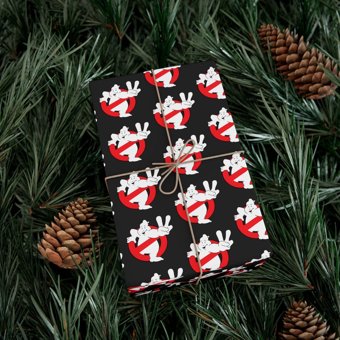 Ghostbusters 2 Gift Wrap, Pop Culture Wrapping Paper, Classic Film ...