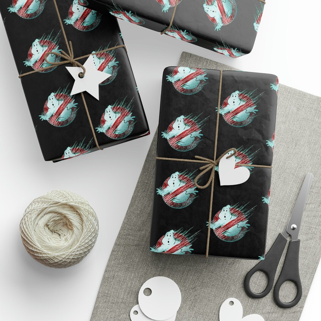 Ghostbusters Frozen Empire Wrapping Paper, Movie Memorabilia Gift Wrap ...